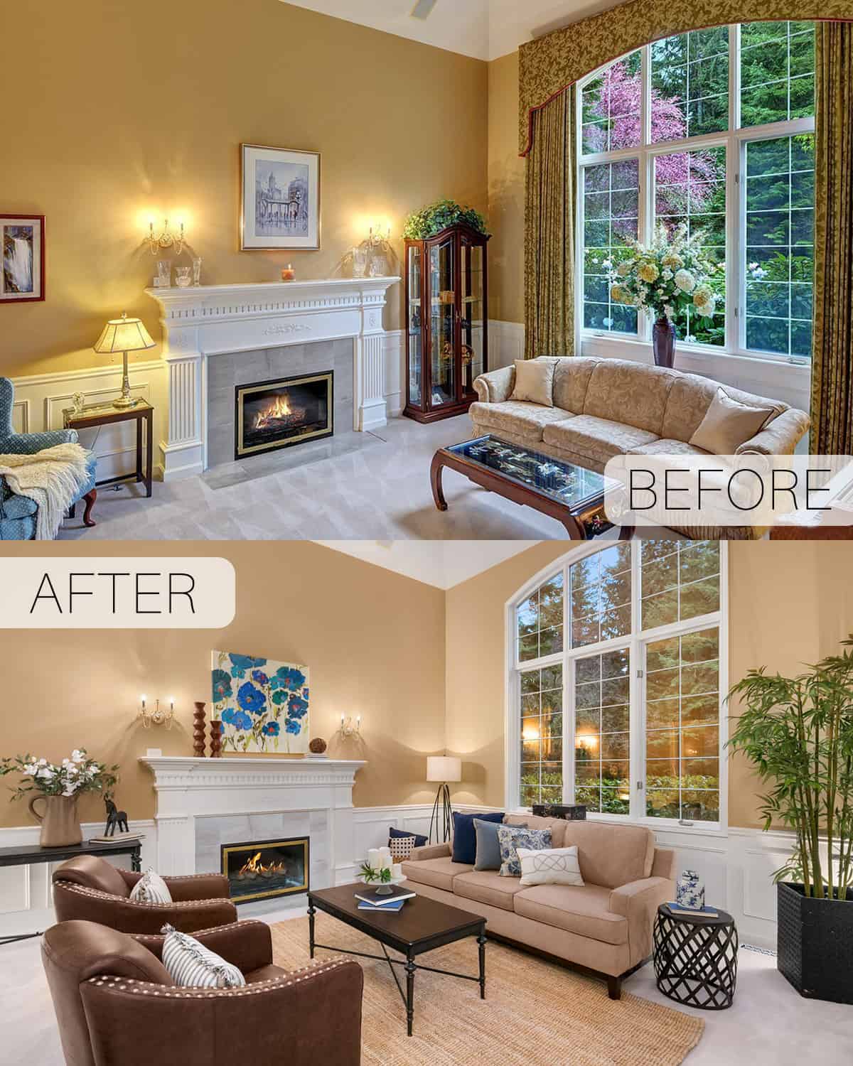 Before And After Staging Photos By Seattle Staged To Sell
